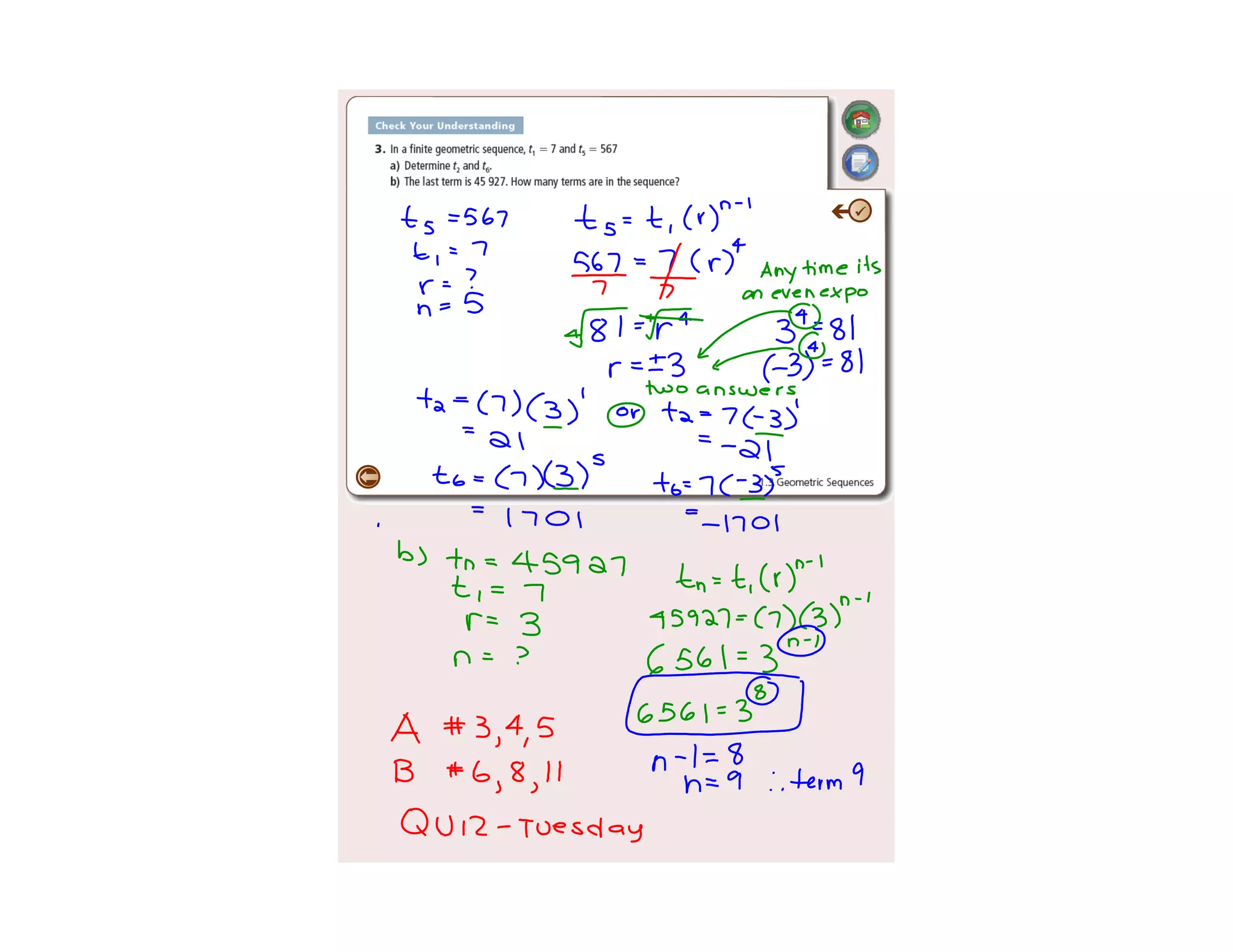 Pre-Calc 30S February 10 | PDF