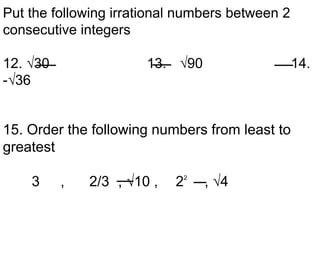 Day 3 finding square roots | PPT