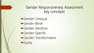 Day 3 gender and equity background sg | PPT