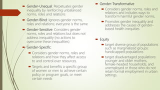 Day 3 gender and equity background sg | PPT