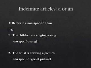 article of the grammer and presentation | PPT