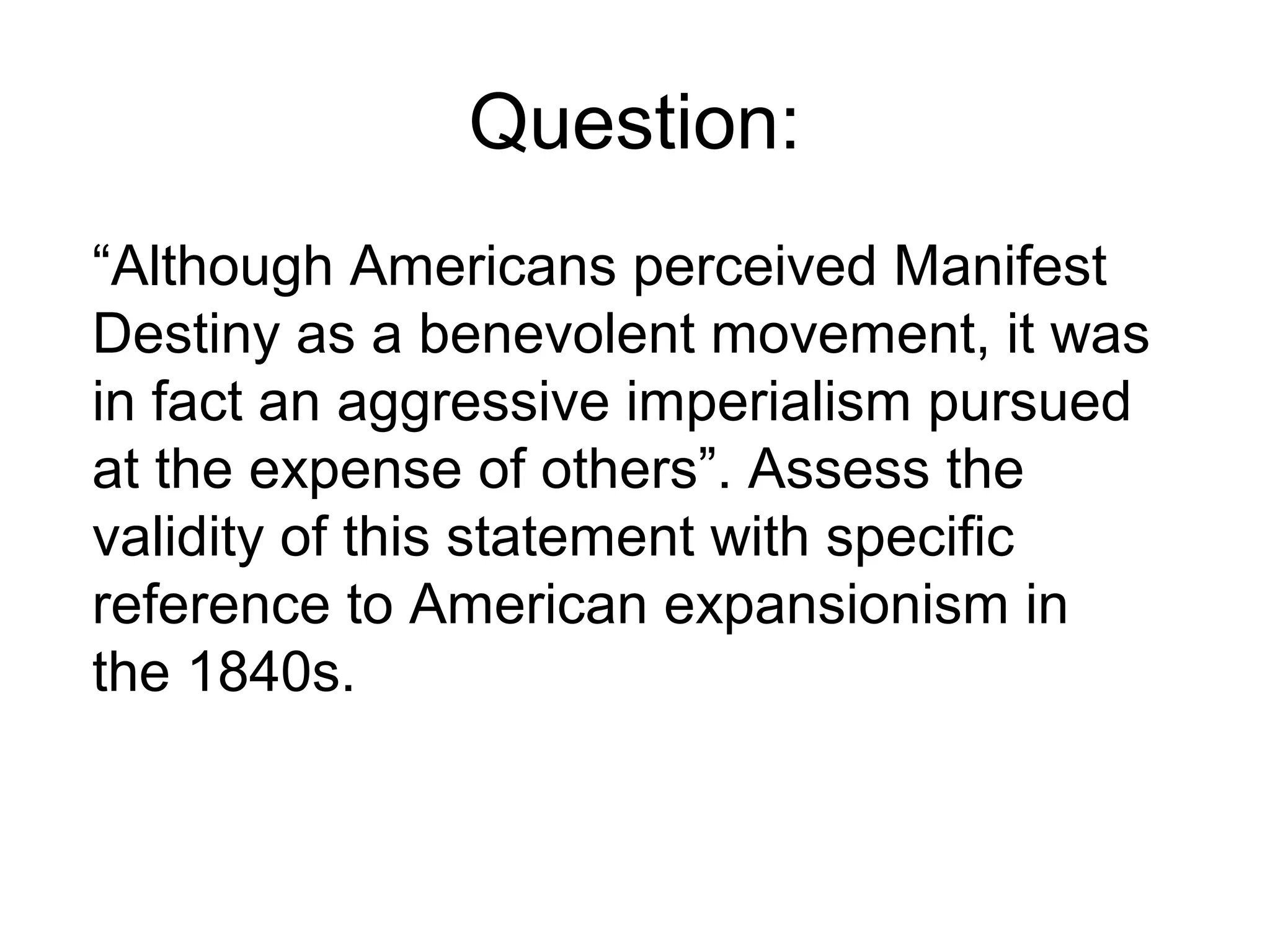 Day 3 c_Manifest Destiny | PPT