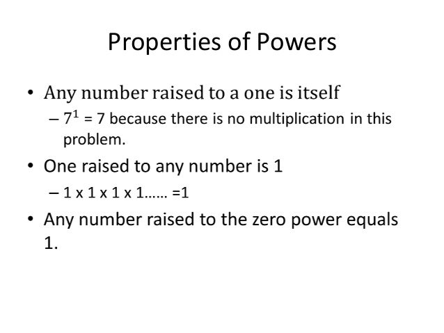 Integers, roots, powers, order of operations