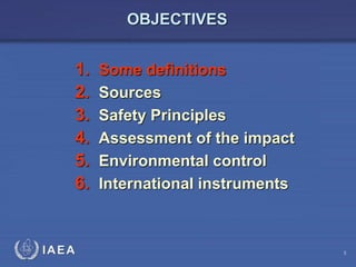 Environmental protection of radioactive materials | PPT