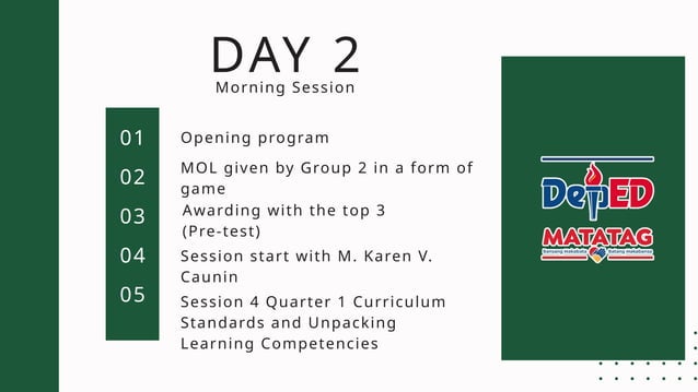 DAY 3_MAPEH MATATAG.pptx................ | PPTX