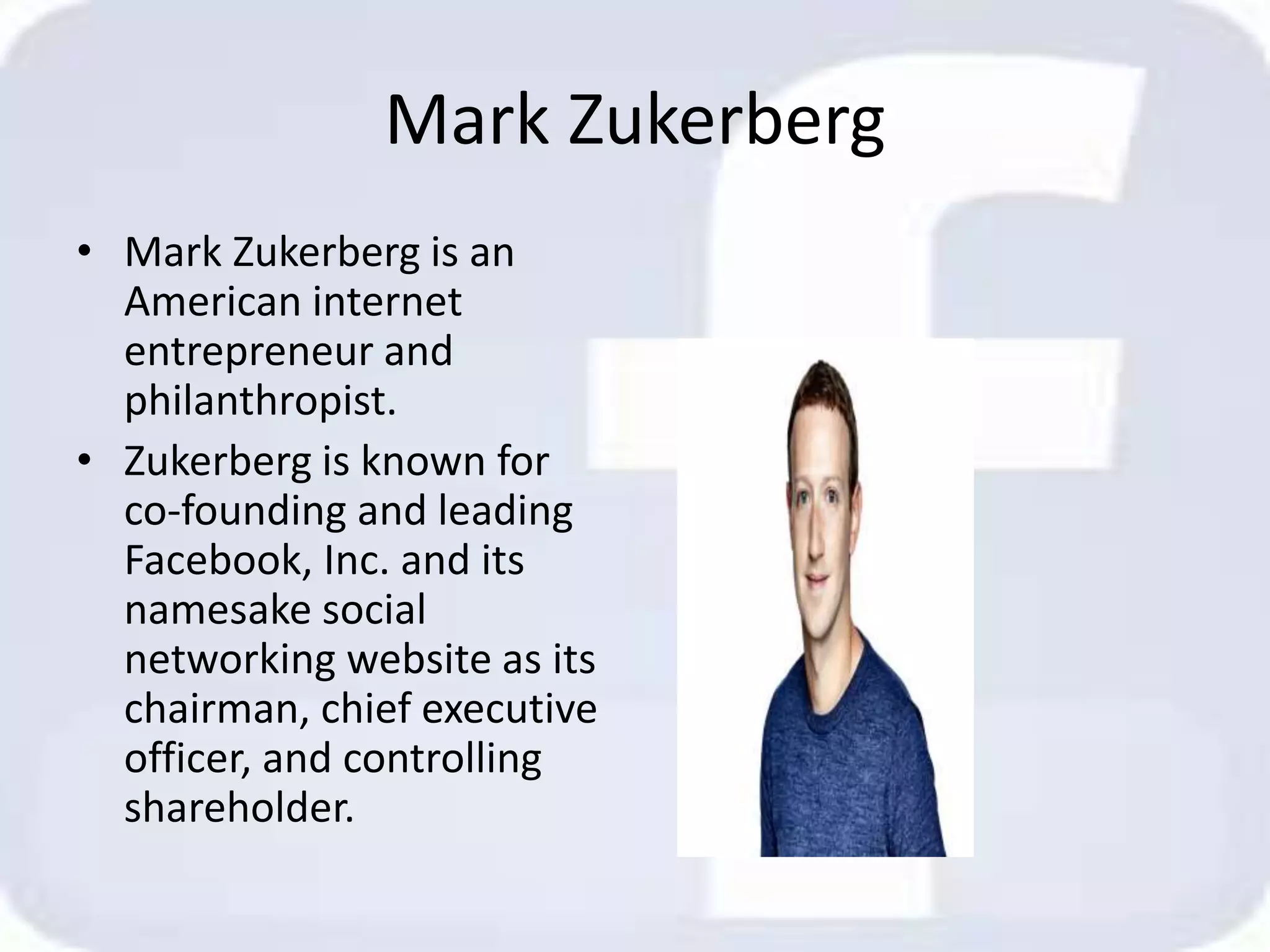 Mass media - facebook | PPT