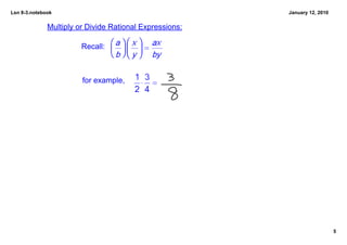 Rational Expressions Day 3 | PDF