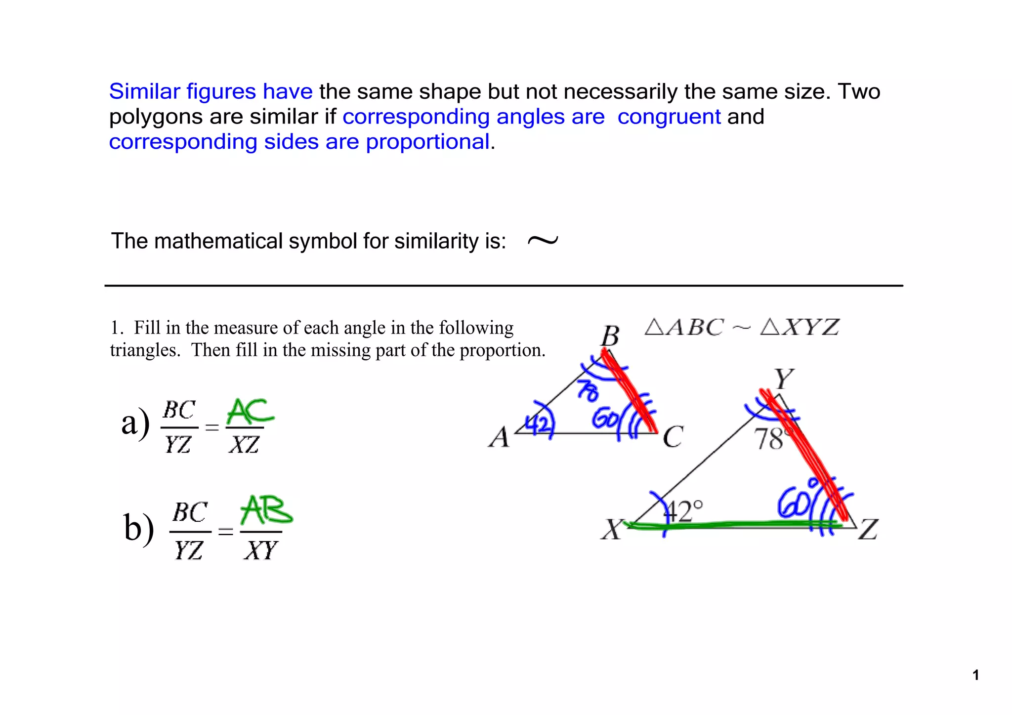 Day 13-3: Similar Polygons | PDF