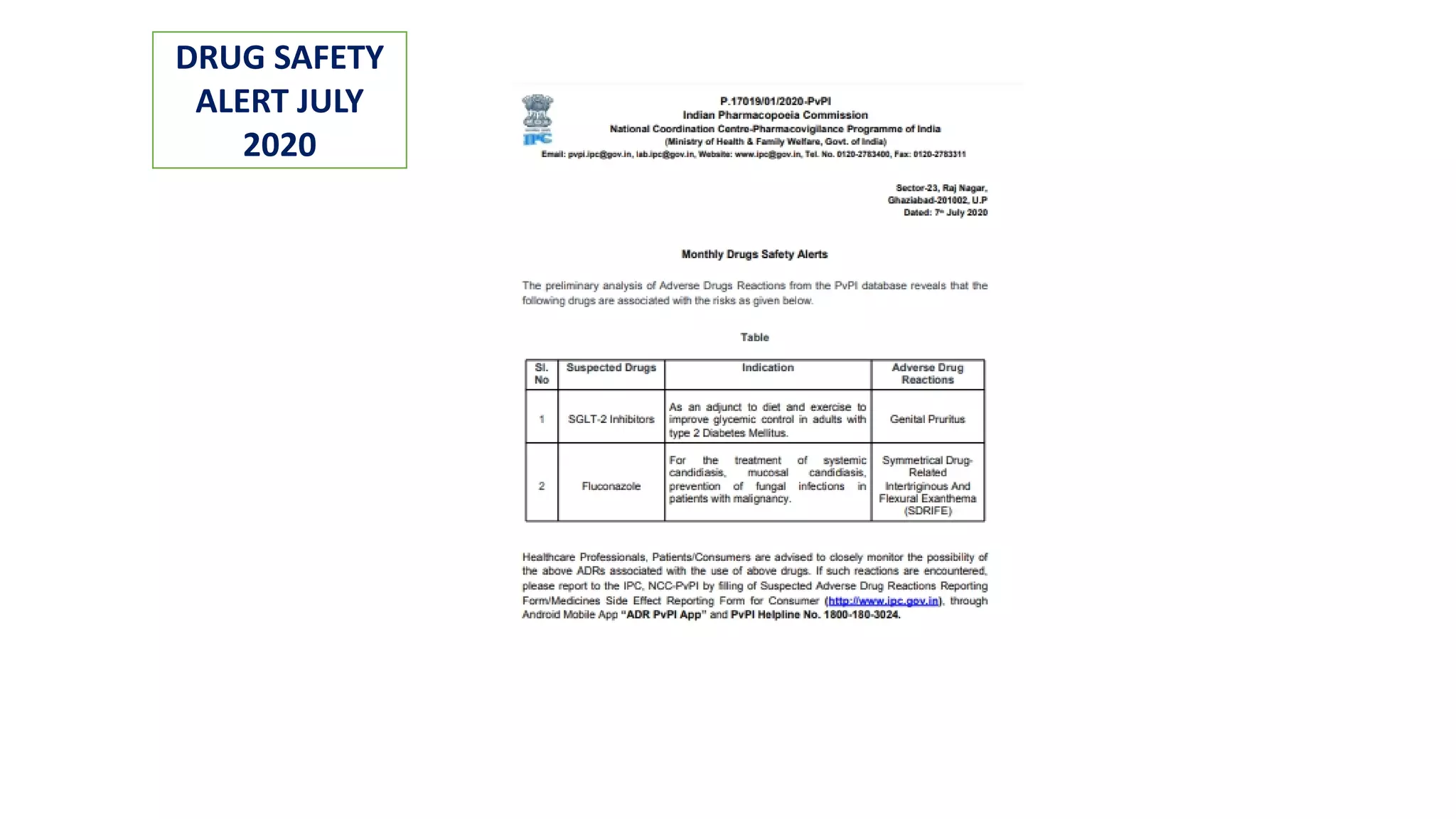 Role of ADR monitoring centre | PDF