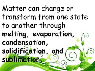 What is physical change? | PPTX