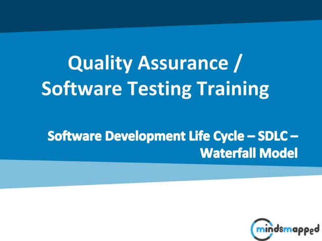 Software Development Life Cycle – SDLC – Waterfall Model | PPT
