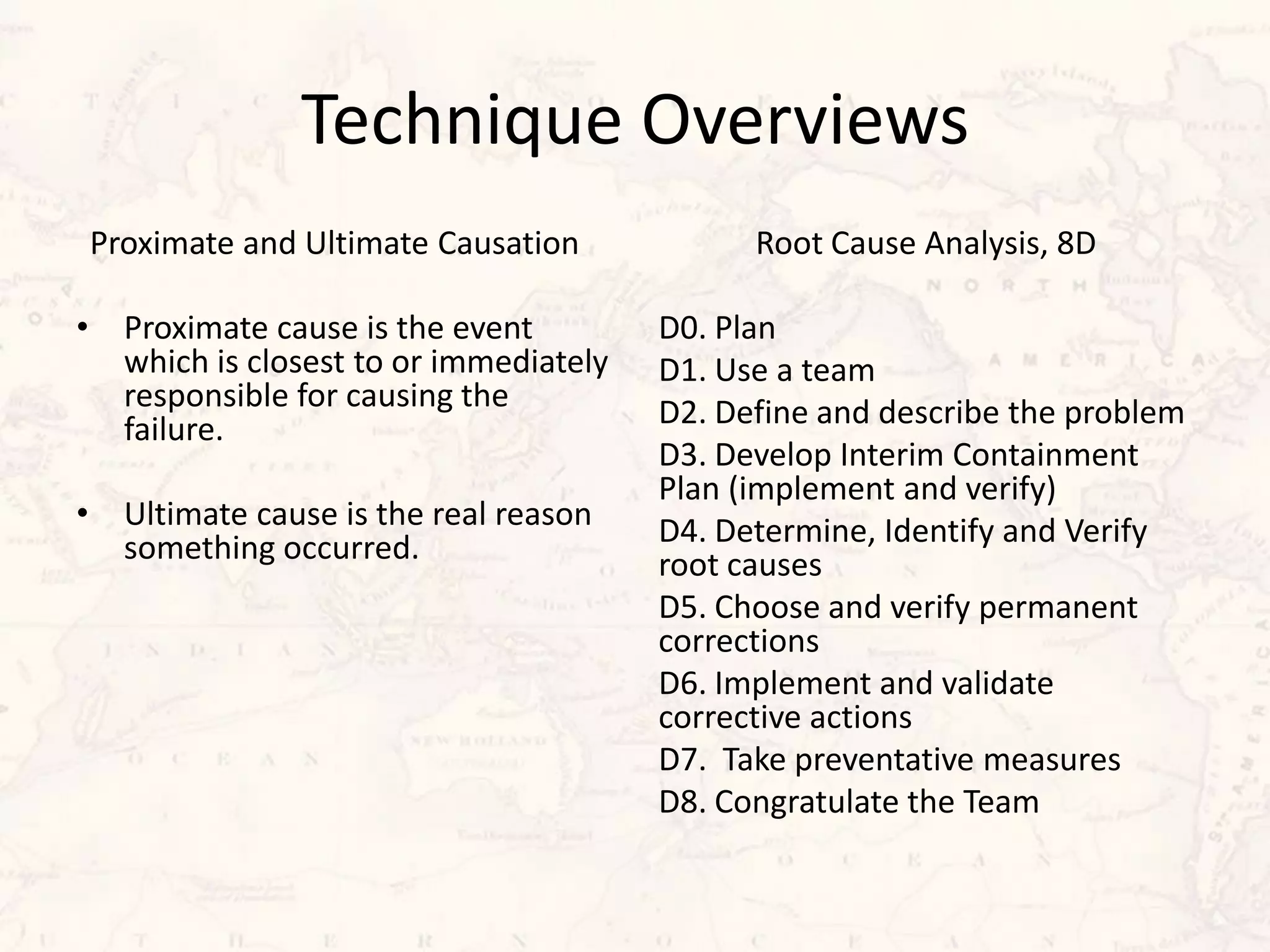 Reliability Maintenance Engineering 3 - 2 Root Cause Analysis | PPTX