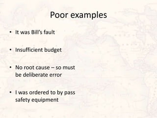 Reliability Maintenance Engineering 3 - 2 Root Cause Analysis | PPTX