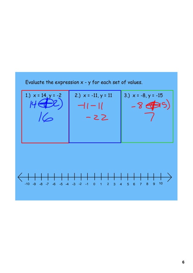 Day 3 subtracting integers | PDF