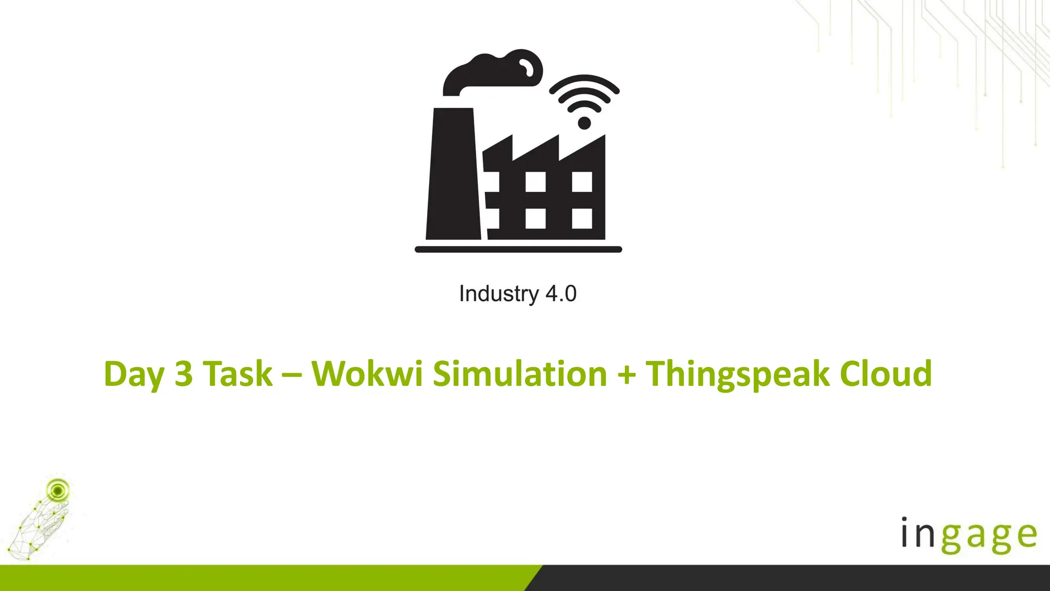 Iot based project day 3 task on the esb32 wokwi | PDF