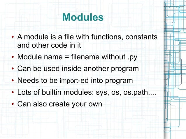 Functions and modules in python | PDF | Programming Languages | Computing