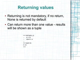 Functions and modules in python | PDF