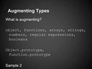Javascript: The good parts for humans (part 4) | PPT