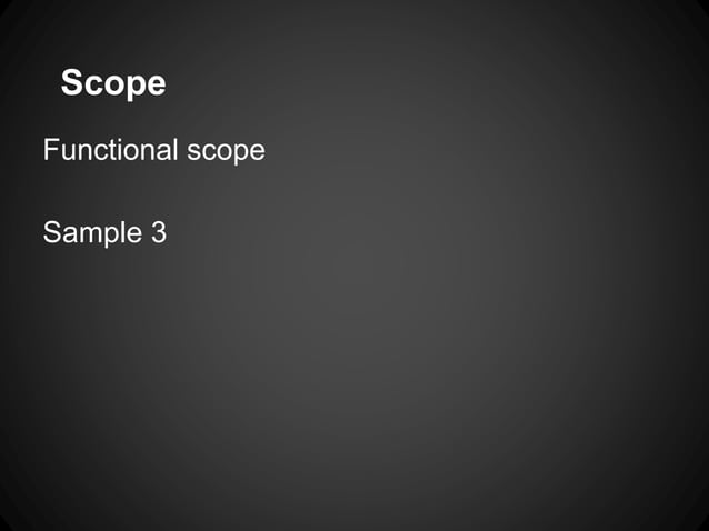Javascript: The good parts for humans (part 4) | PPT