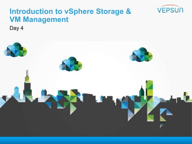 VMware vSphere 6.0 - Troubleshooting Training - Day 4 | PPT