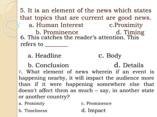 Identifying The elements of a short story | PPTX