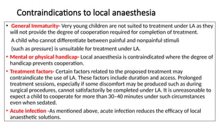 anesthesia in children and their types and indications and contra ...