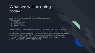 Day 4 android bootcamp | PPT