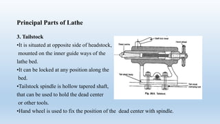 WORKSHOP TECHNOLOGY-Lathe and operation. | PPTX