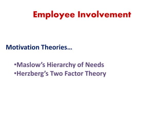 Day 4 Employee Involvement & Teamwork Skills | PPTX