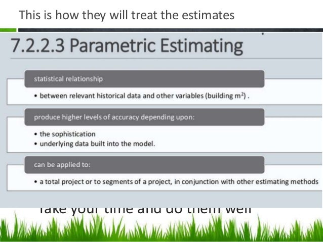Day 4 parametric estimates