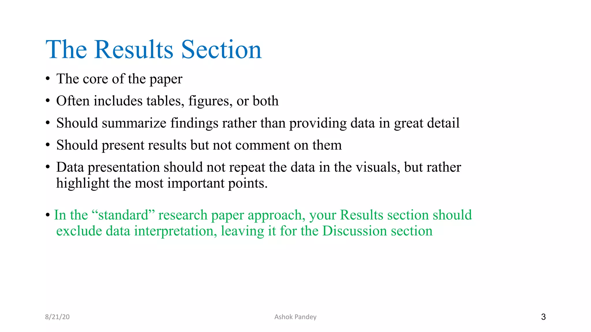 Structure of a manuscript: Day 4 article_writing_note | PPTX