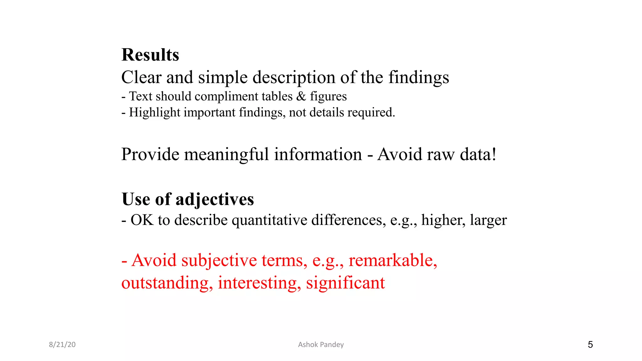 Structure of a manuscript: Day 4 article_writing_note | PPTX