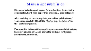 Structure of a manuscript: Day 4 article_writing_note | PPTX