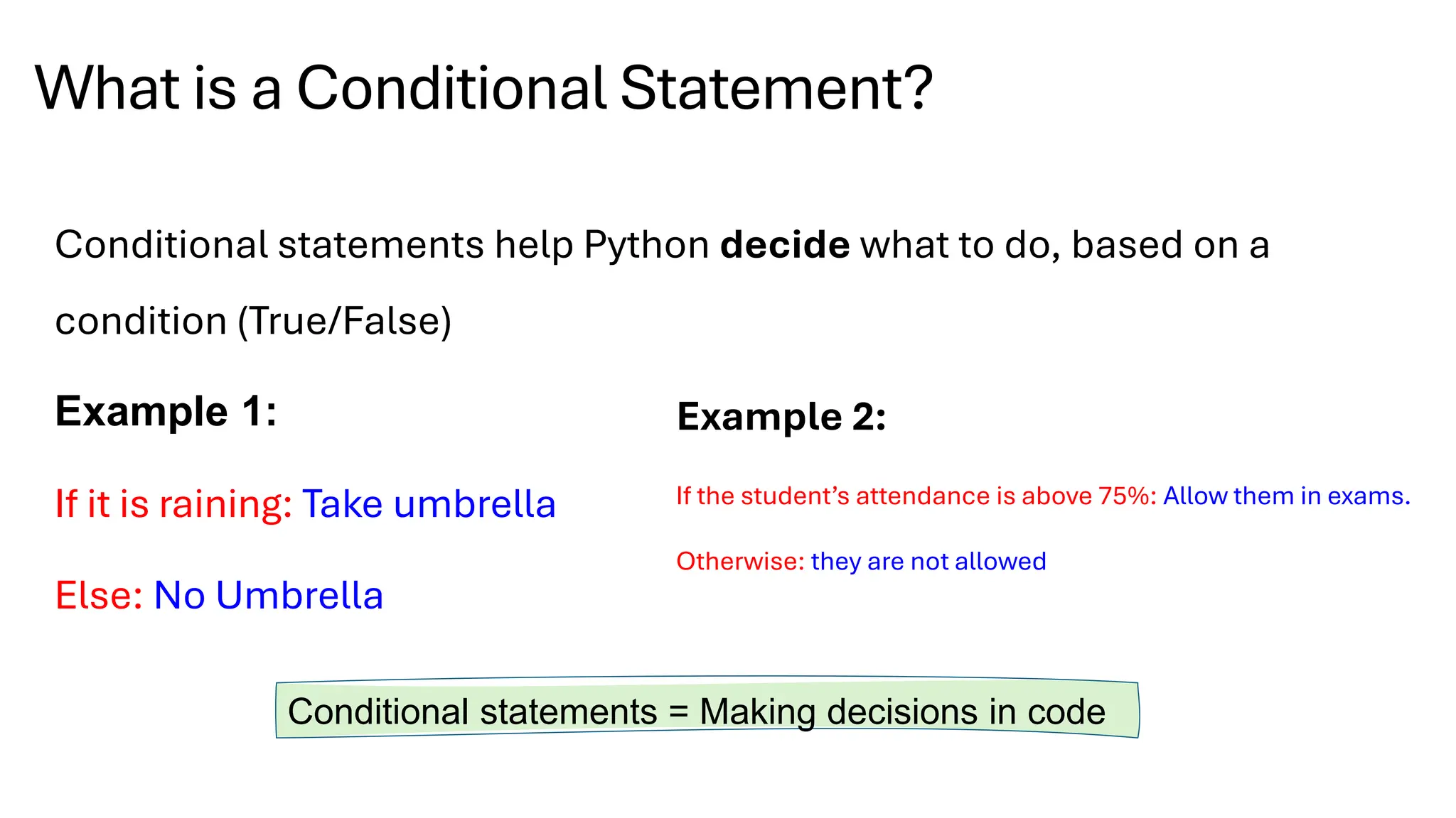 Conditional Statements and Loops in python | PDF