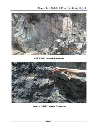 Day 4 mansehra balakot road section | DOCX | Geology | Science