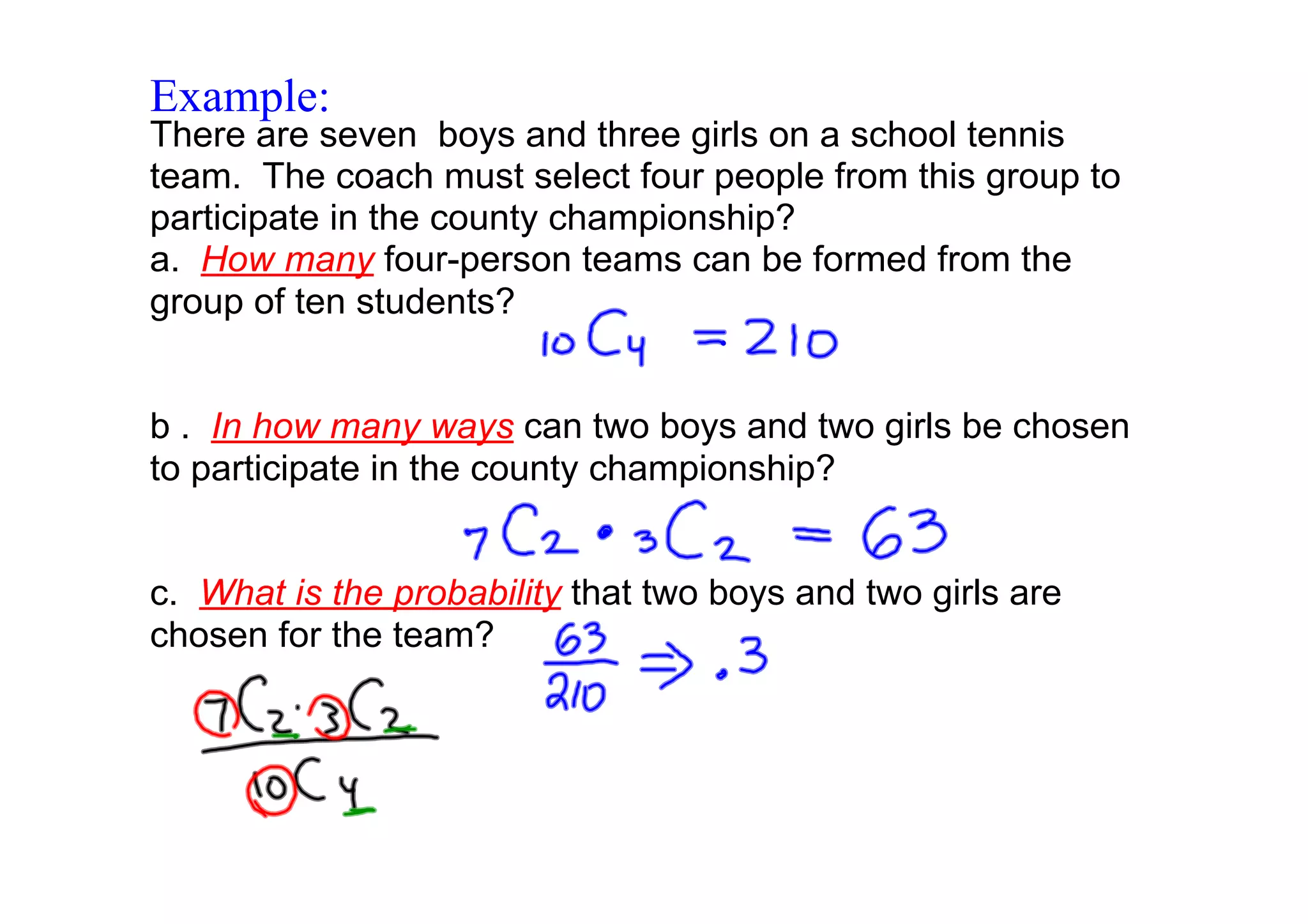 Day 14-4: Probability with Permutations & Combinations | PPT