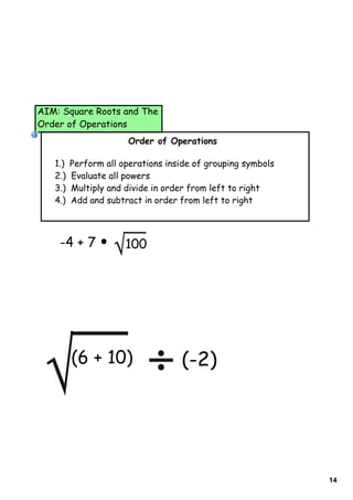 Day 4 order of operations | PDF