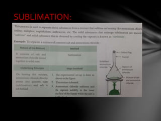 Class ix ch 2 Methods of Separation PART 1 | PPTX | Chemistry | Science