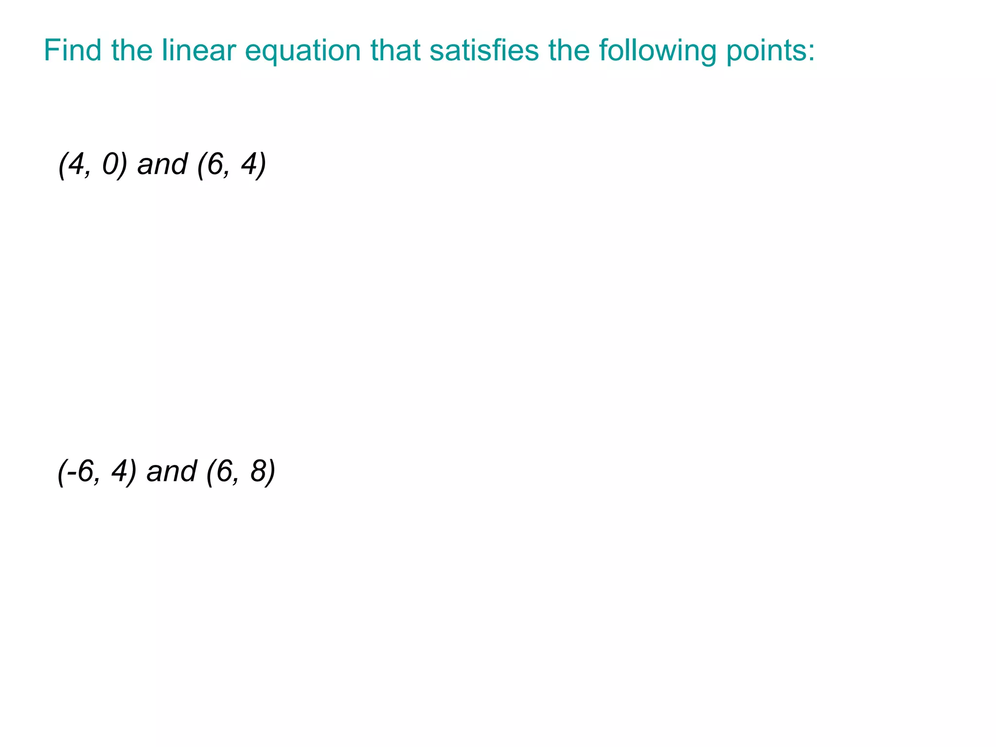 TechMathI - Point slope form | PPT | Physics | Science