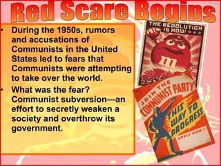 Day 4 Red Scare Cold War | PPT