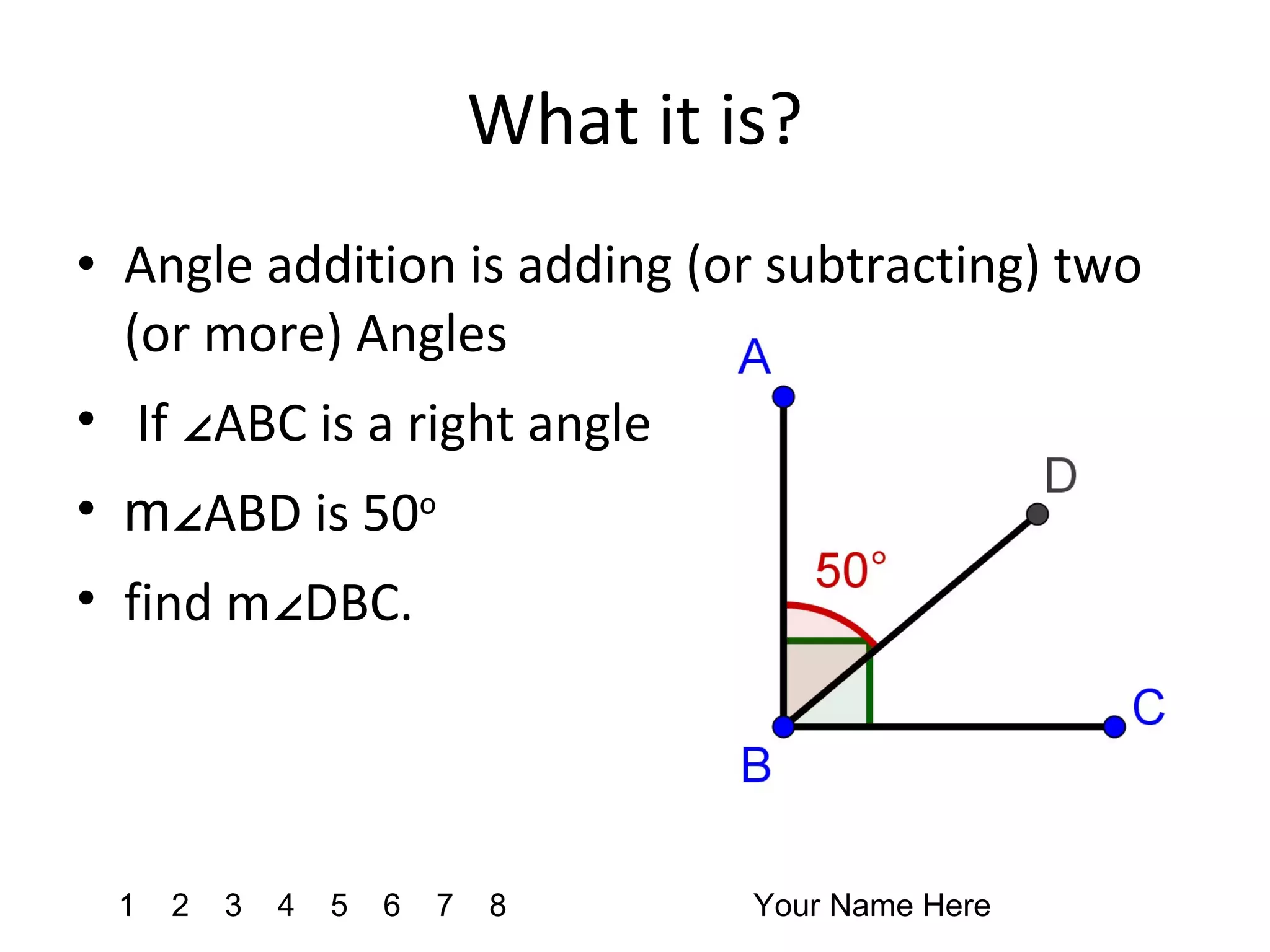 2nd Test - Segment And Angle Addition Ppt | PPT