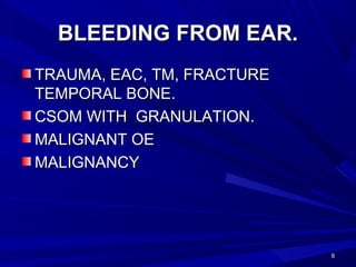 symptomatology of ear diseases | PPT