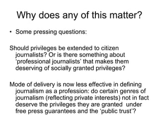 Rights and Responsibilities of Journalists | PDF