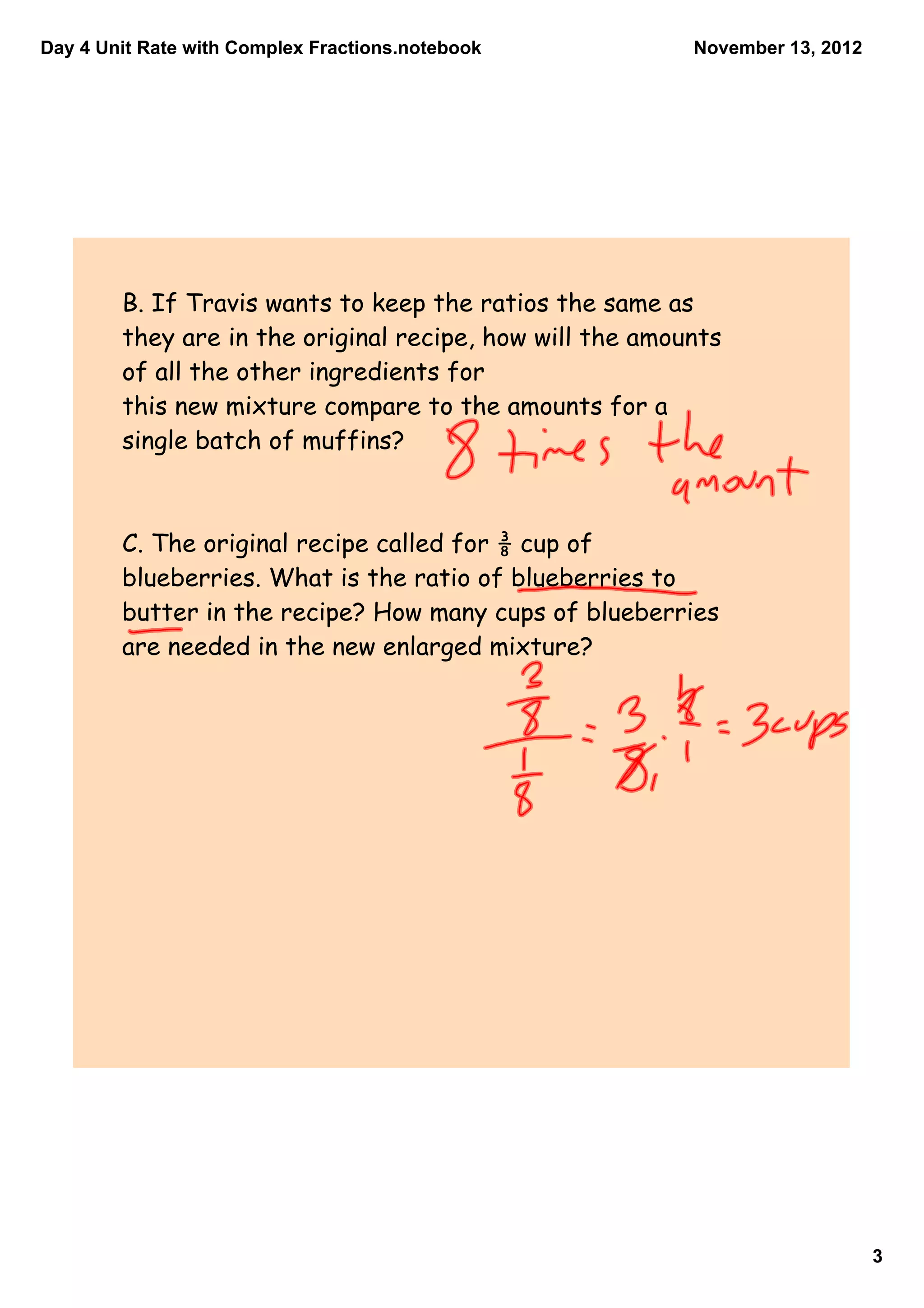 Day 4 unit rate with complex fractions | PDF