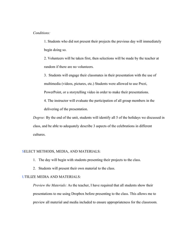 Day 5 Lesson Plan | PDF