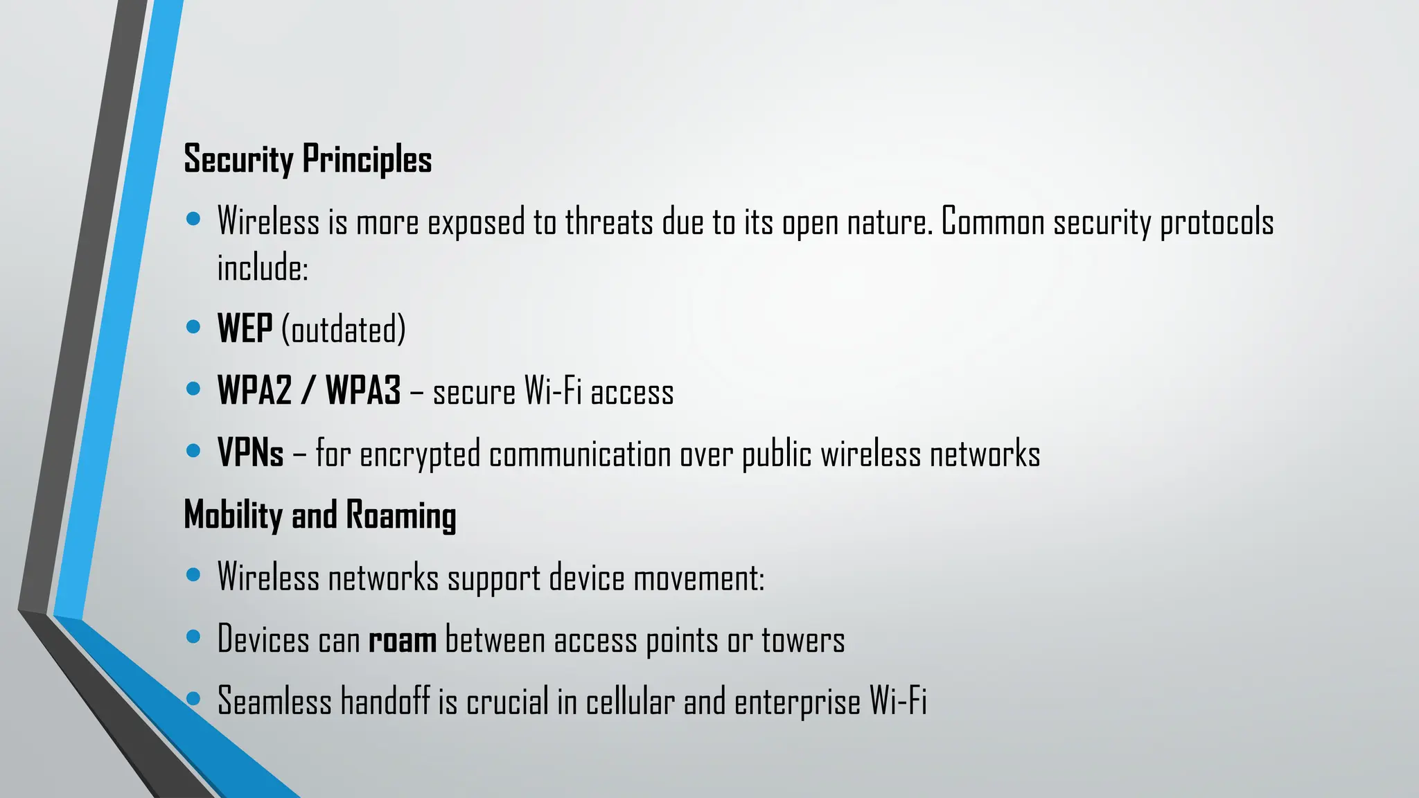 Wireless networking principles, cloud computing | PPTX