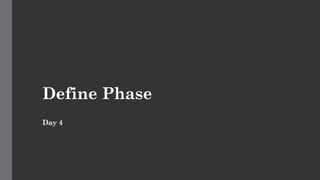 Define Phase in Design Thinking by Payal | PPTX