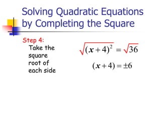 Day 5 - NOTES Completing the Square.ppt