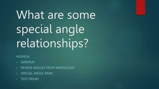 Day 5 - Special Angles.ppt