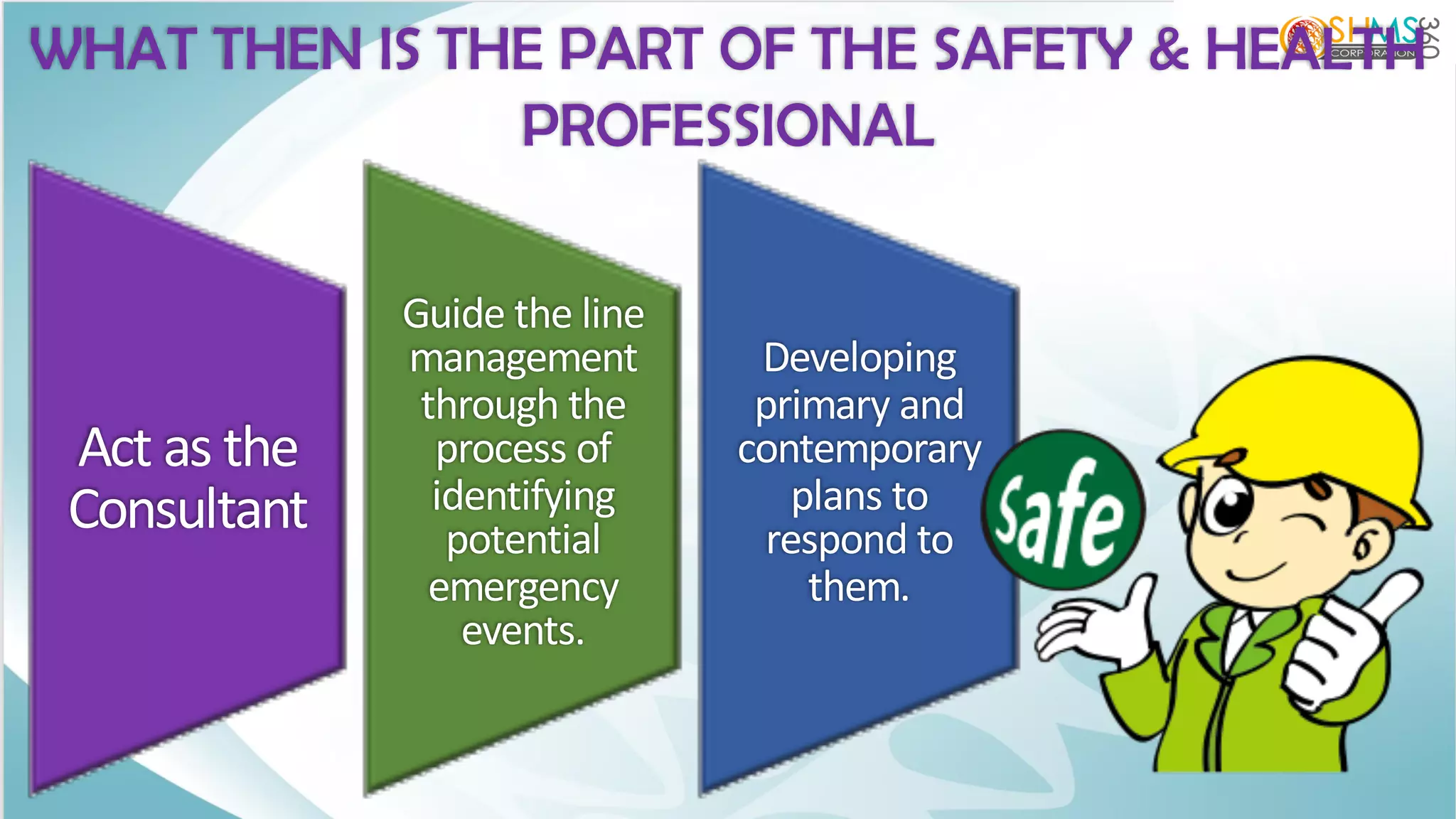 Day 5 - Workplace Emergency Preparedness, ECP, OSH Legislations, OSH ...